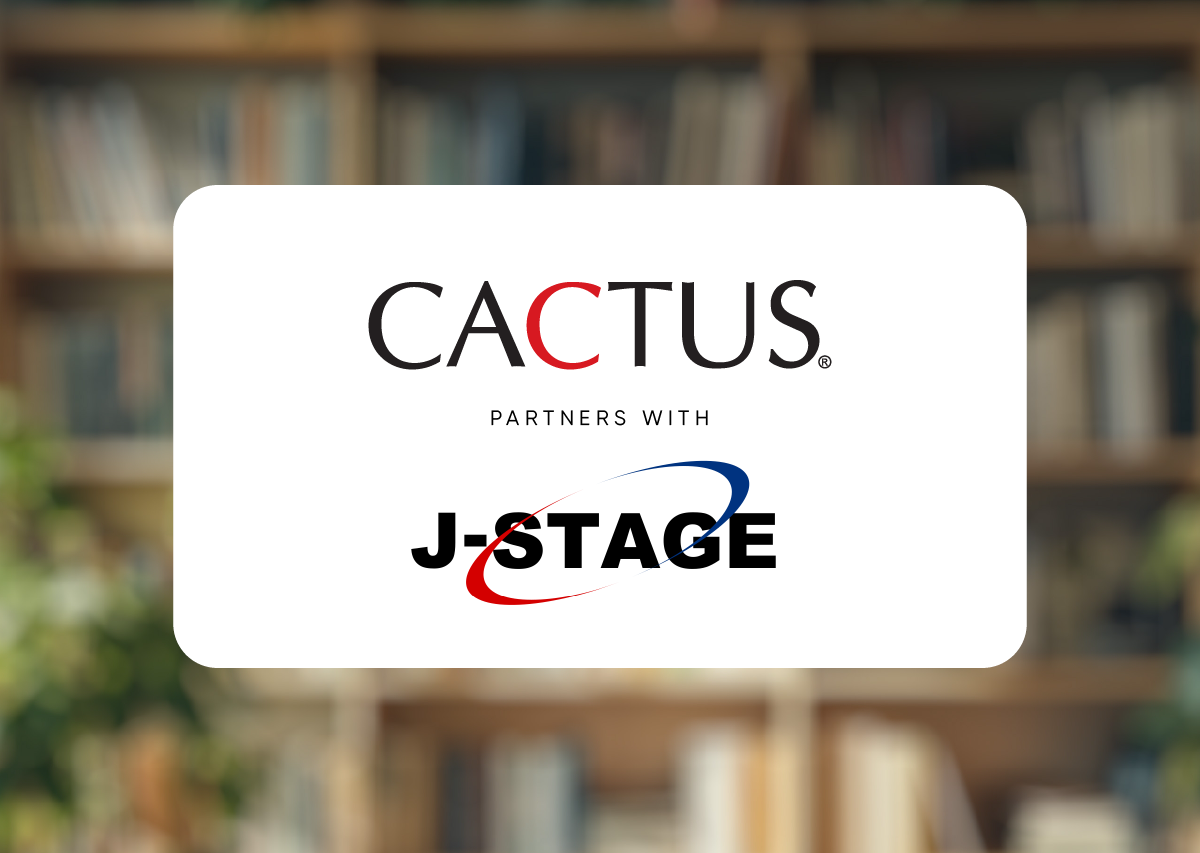 カクタスがJ-STAGEと連携し、R Discoveryを通じて高品質な研究の発見性を向上 - Editage Blog